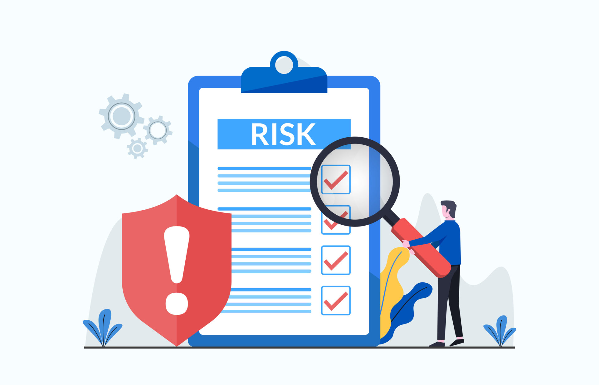 Risk Management concept. Risk control with shield symbol. | PAAS National